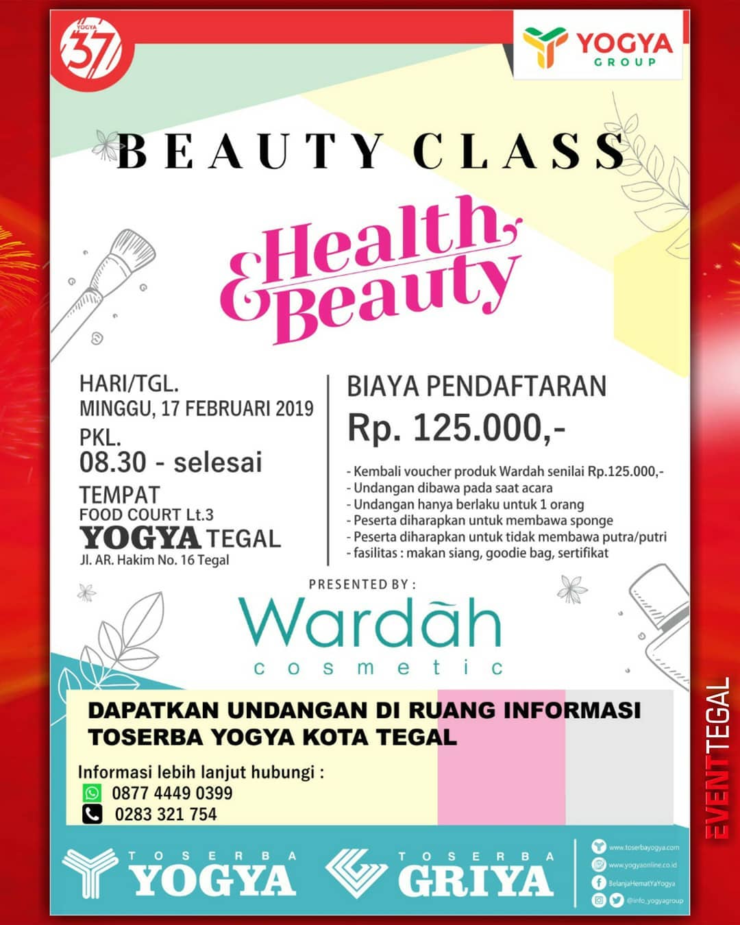 Jateng Live Event - EVENT TEGAL - BEAUTY CLASS, HEALTH AND BEAUTY