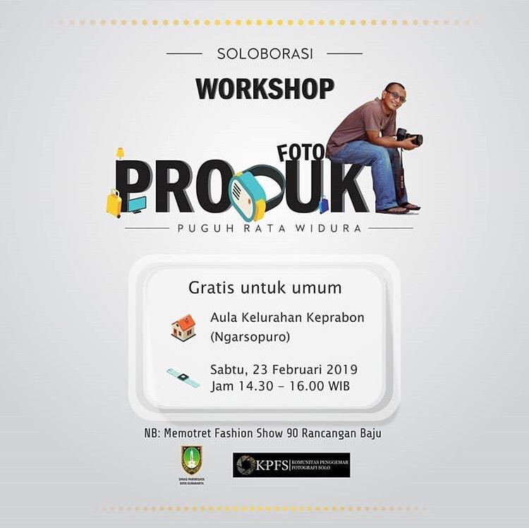 Jateng Live Event - Event Solo - workshop foto produk di Soloborasi kreatif