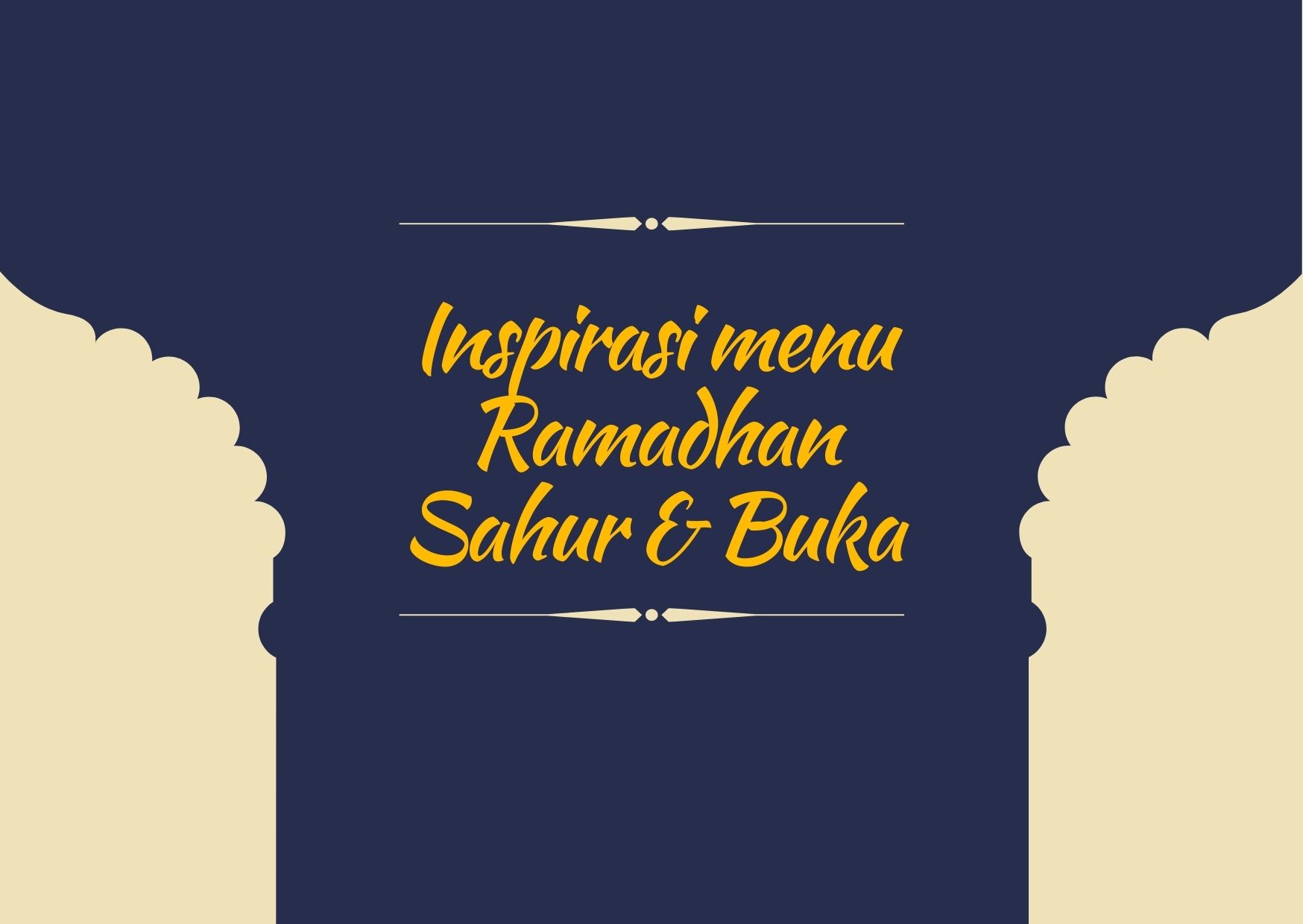 Daftar Menu Sahur dan Buka 13 - 19 APRIL 2022 | Jateng Live